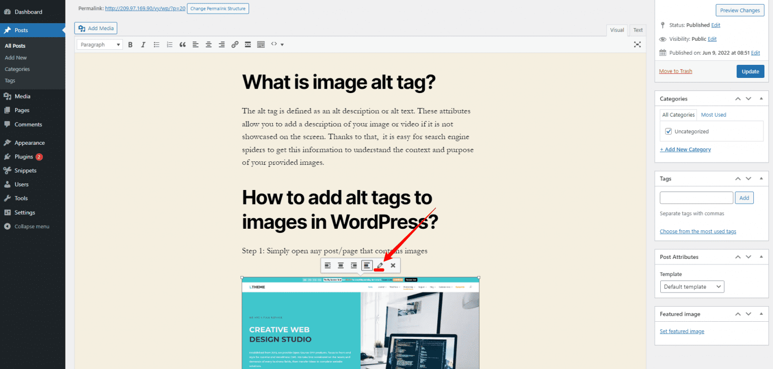 How to properly Add Alt Tags to Images in WordPress - Engine Templates