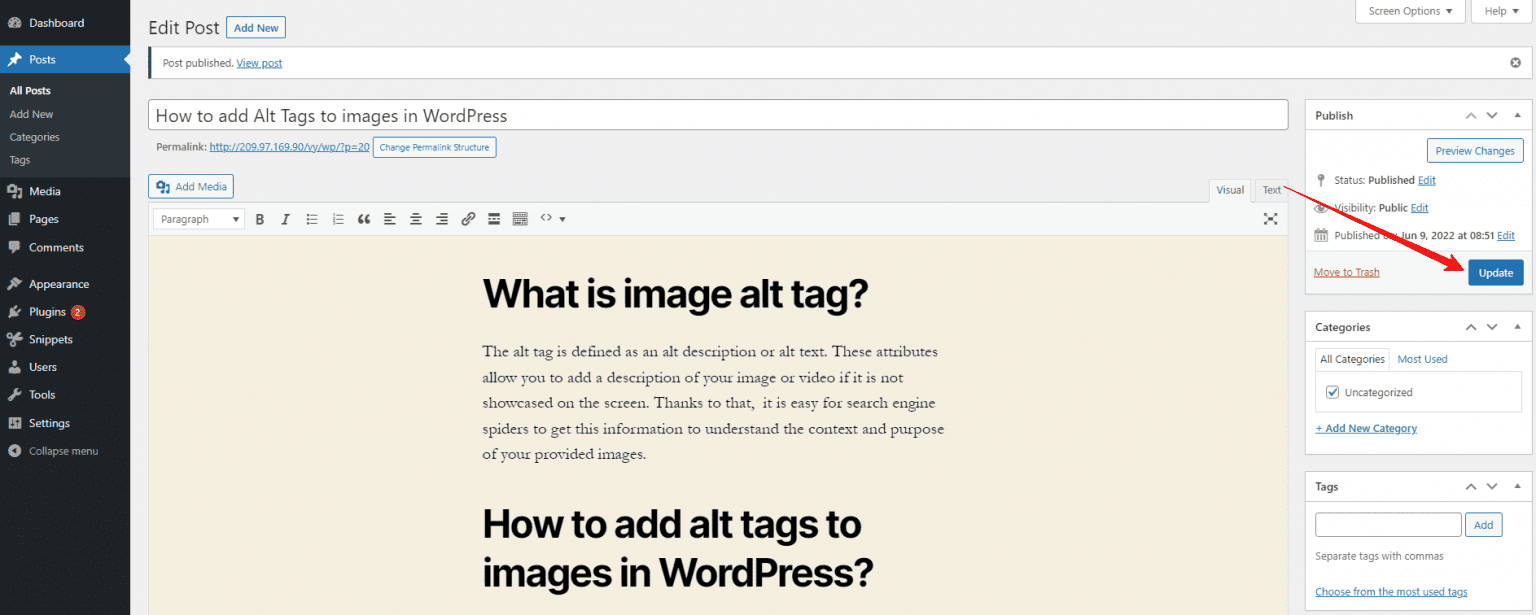 How to properly Add Alt Tags to Images in WordPress - Engine Templates