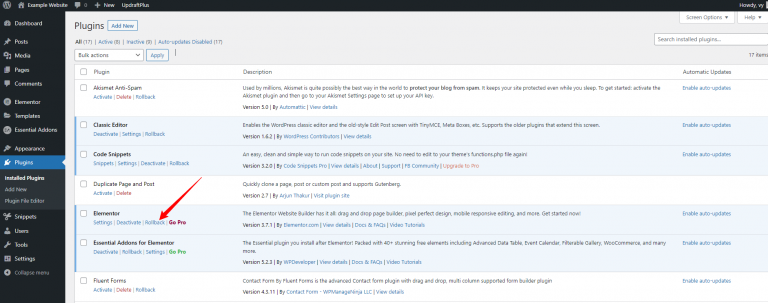 How to properly Rollback WordPress Plugins and Themes to previous ...