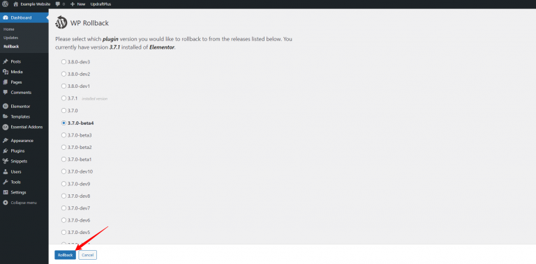 How to properly Rollback WordPress Plugins and Themes to previous ...