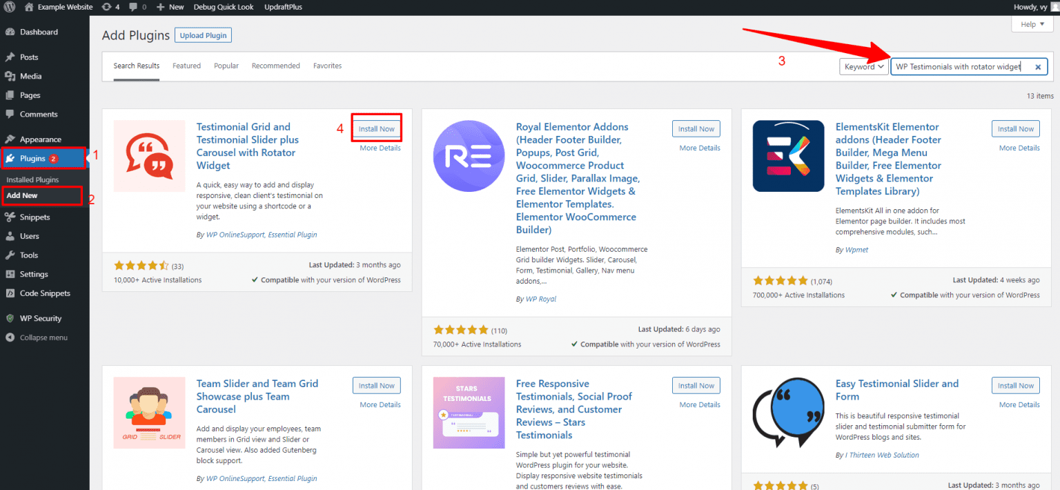 How to Add Rotating Testimonials in WordPress with free plugins ...