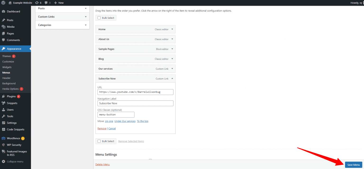 How to Add a Button to Your WordPress Header Menu(Quick guide) - Engine ...