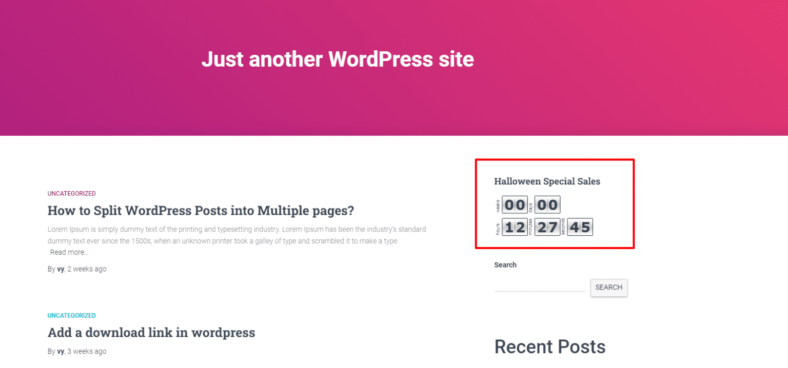 How To Add A Countdown Timer Widget In Wordpress With Free Plugins Engine Templates