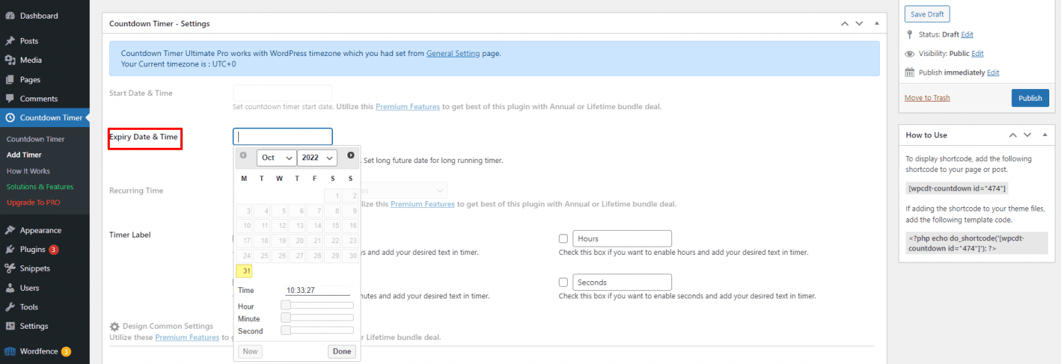 How to Add a Countdown Timer Widget in WordPress with free plugins ...