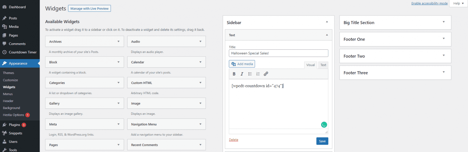 How To Add A Countdown Timer Widget In Wordpress With Free Plugins Engine Templates