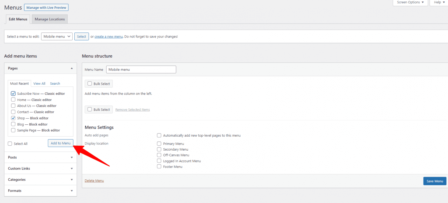 How to Hide a Mobile Menu in WordPress without using CSS code - Engine ...
