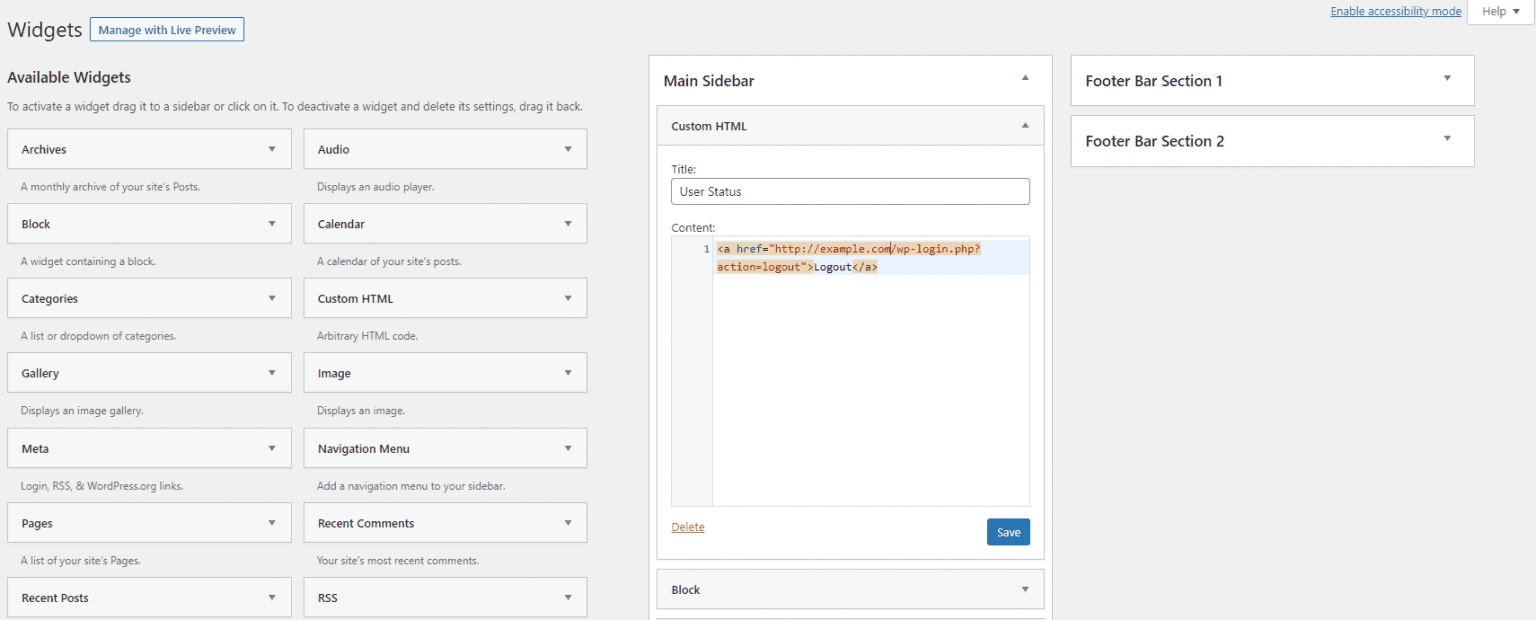 How to easily Add a Logout Link to WordPress Navigation Menu - Engine ...
