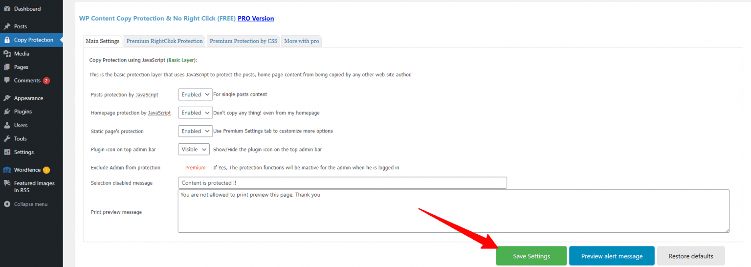 How To Easily Disable Text Selection Copy Paste And Right Click In Wordpress Engine Templates
