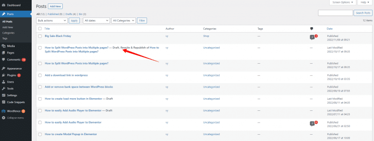A quick method to Save Changes Without Publishing WordPress post/page ...