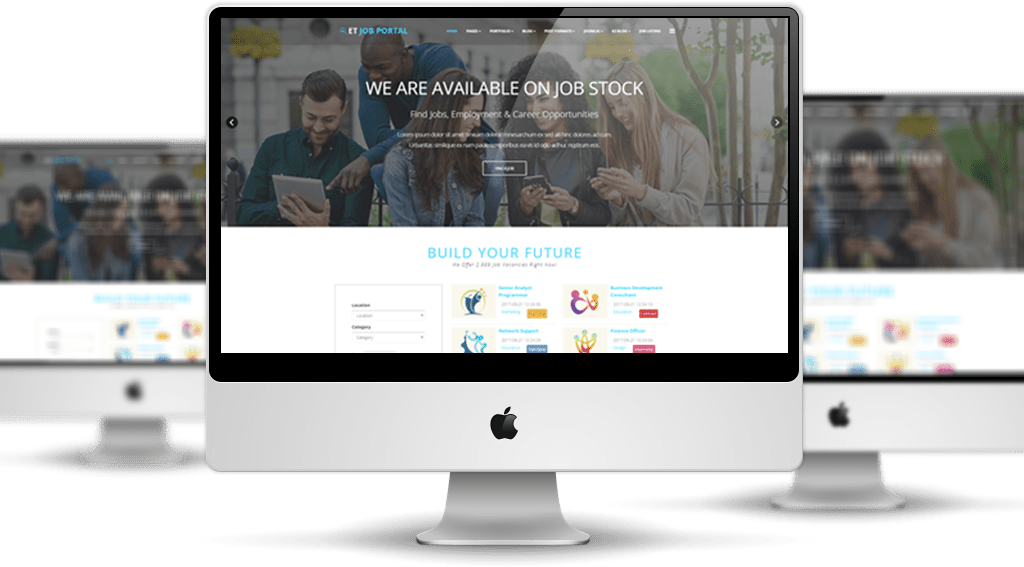 ET Job Portal – Free Responsive Job Portal Website Templates