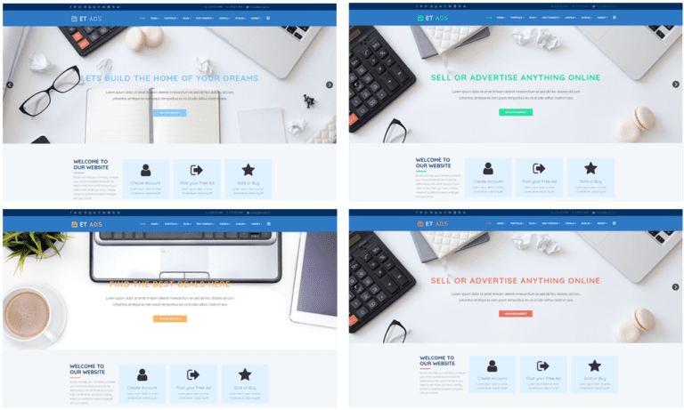 ET Ads – Free Responsive Classified Ads website template