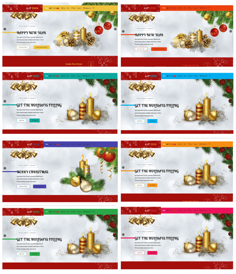 ET Taper – Free Responsive Christmas Candle Website Template - Engine ...