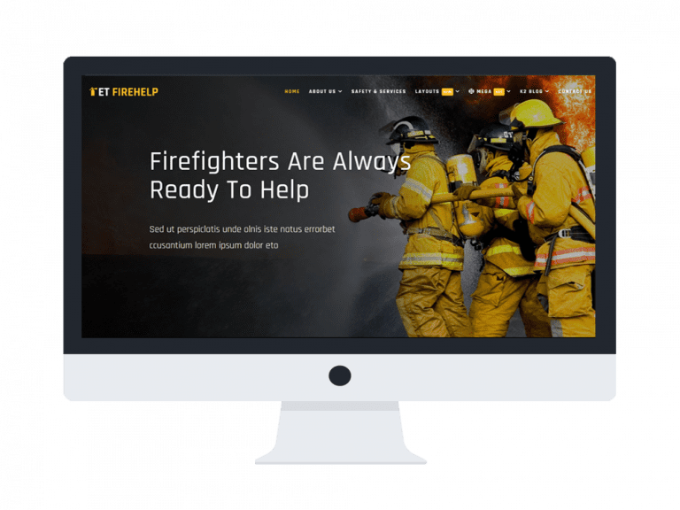 ET Firehelp – Free Responsive Firefighter Joomla template - Engine ...
