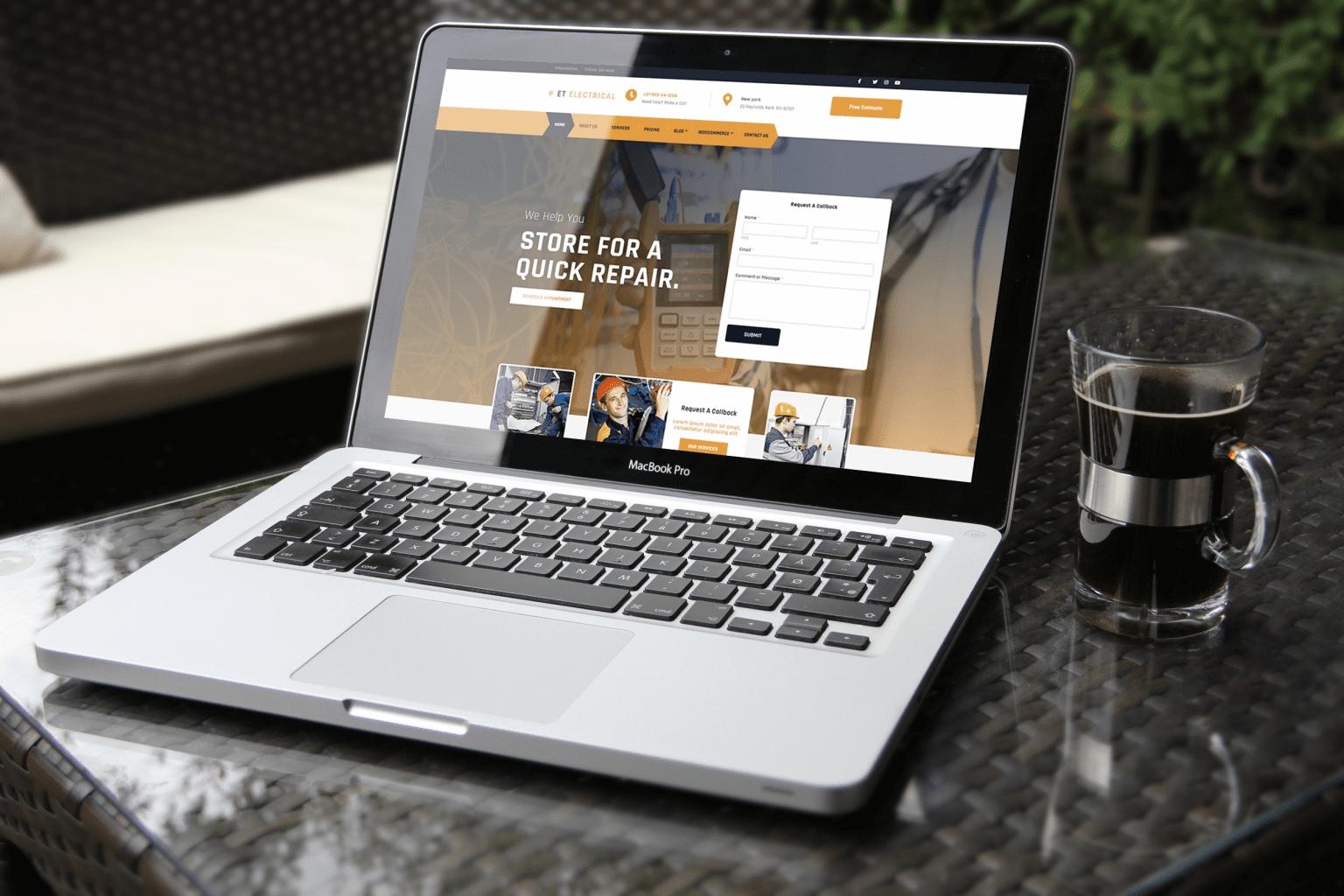 ET Electrical – Free Responsive Joomla Electrical Website templateET ...