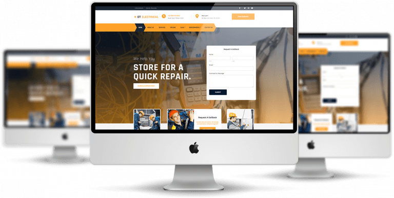 ET Electrical – Free Responsive Wordpress Electrician theme - Engine ...