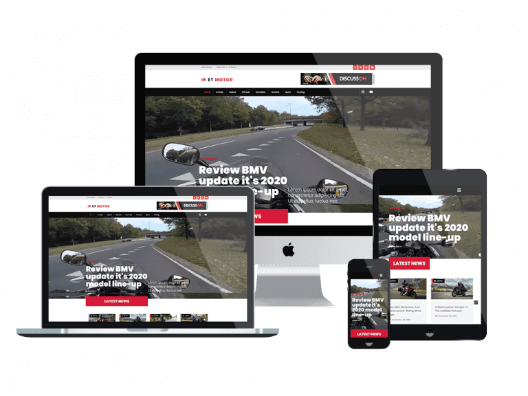 ET Motor – Free Responsive Wordpress Magazine website template - Engine ...