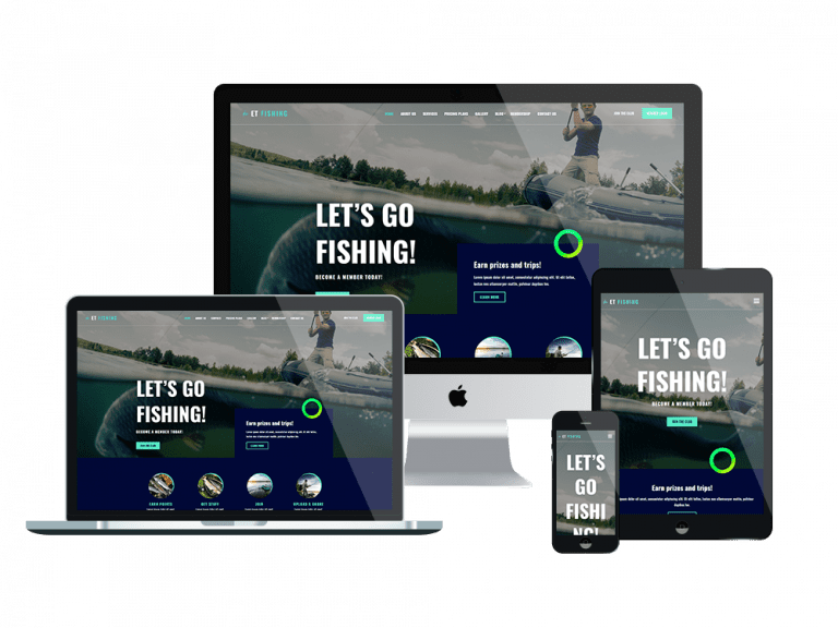 ET Fishing – Free Responsive Fishing Website Templates