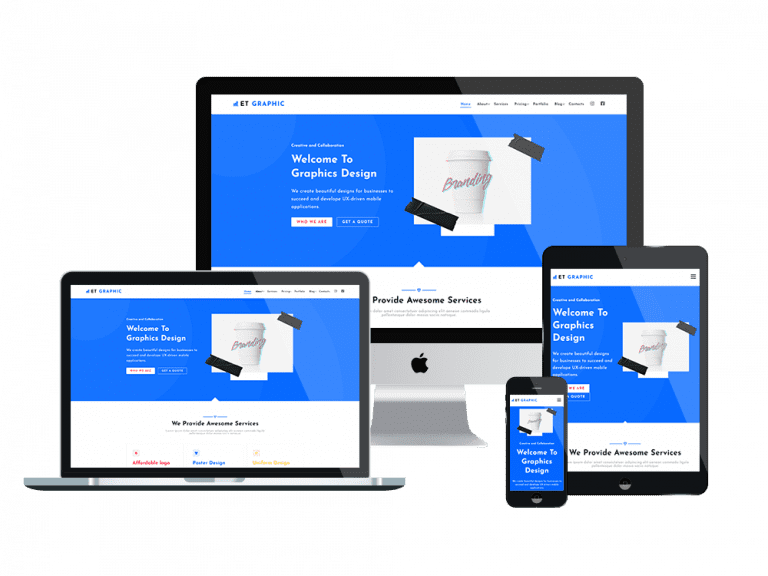 ET Graphic – Free Responsive Graphic Wordpress Theme