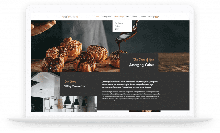 ET Bakery – Free Responsive Bakery Website Templates