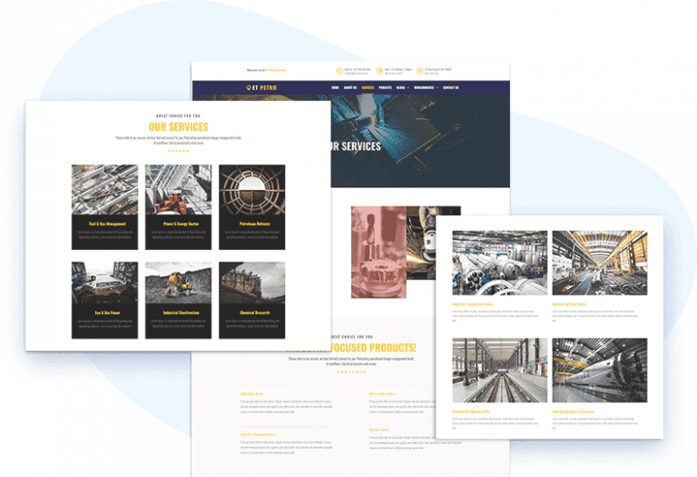 ET Petro – Free Responsive Petroleum Wordpress theme - Engine Templates
