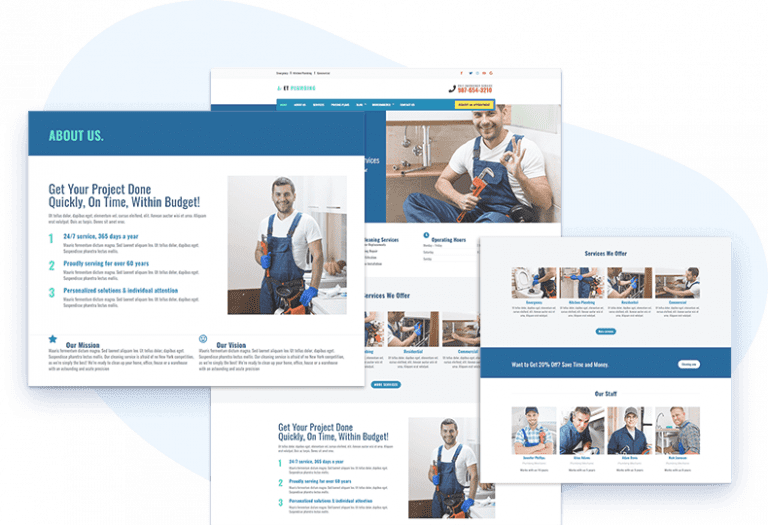 ET Plumbing – Free Responsive Plumbing Website Template