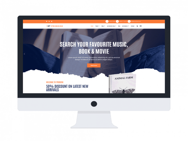 ET Probook - User-friendly Book Shop Joomla Template - Engine Templates