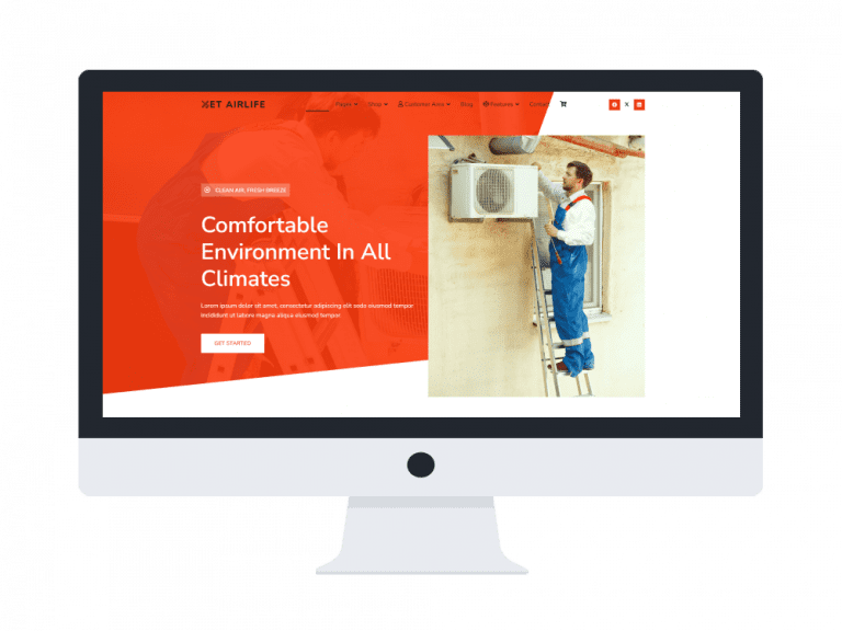 ET Airlife - Free Air Conditioning Joomla Template - Engine Templates